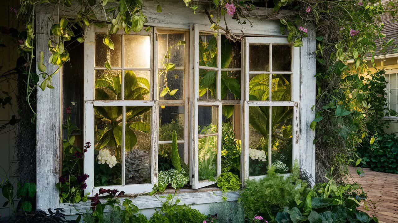 21 Repurposed Old Window Ideas That Are Super Beautiful
